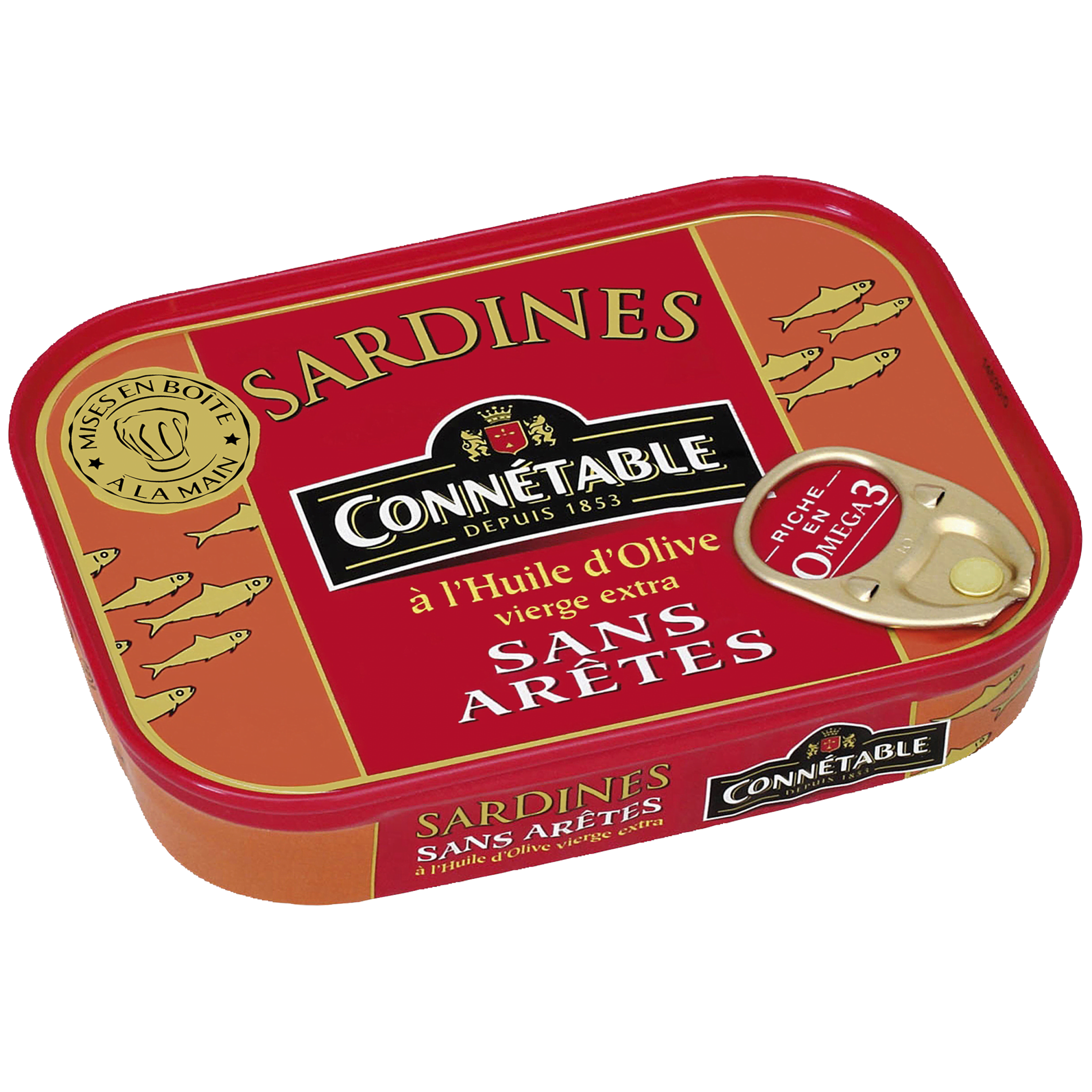 Sardines sans arêtes, à l’huile d’olive extra vierge - Connétable