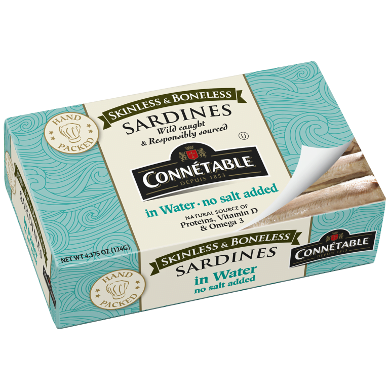 Our Skinless & Boneless Sardines, In Water - Connétable